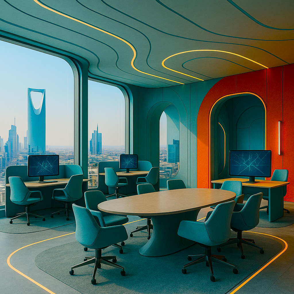 CI AI Interior Design for Futuristic Corporate Spaces – Riyadh, KSA